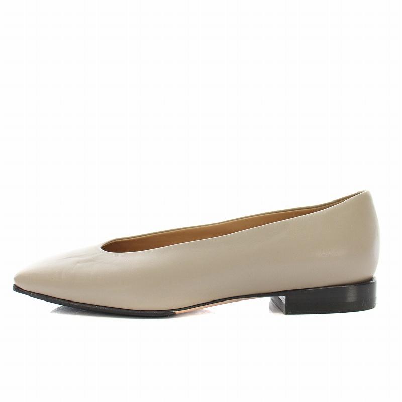 ペリーコ PELLICO コメタ COMETA パンプス スクエアトゥ ローヒール レザー 34.5 21.5cm グレージュ /YT レディース : ブランド古着販売のベクトル - 通販 ...