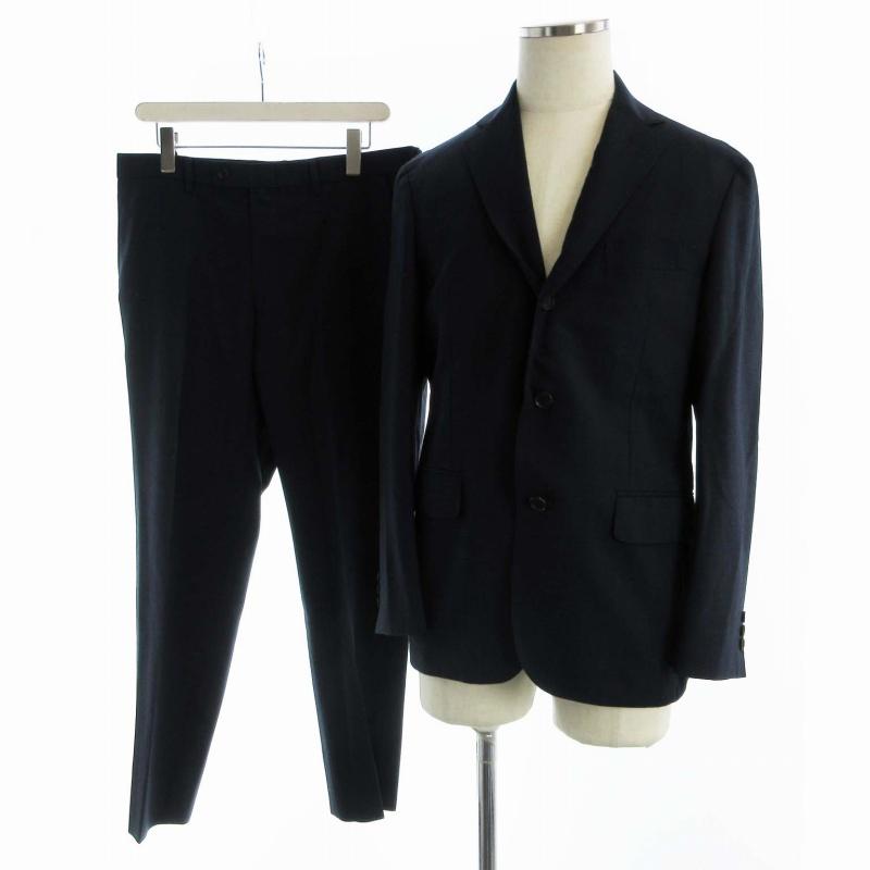 レミュー LES MUES スーツ セットアップ テーラードジャケット スラックスパンツ シングル AB5 紺 ネイビー /RO メンズ : ブランド古着販売のベクトル - 通販 ...