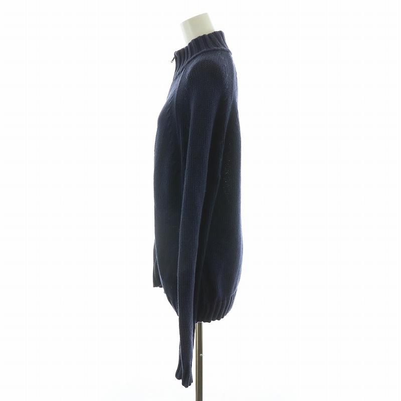 theory（セオリー） ニットジャケット ジップアップ 長袖 ハイネック 40 ネイビー 02-3103007 /NQ レディース ...