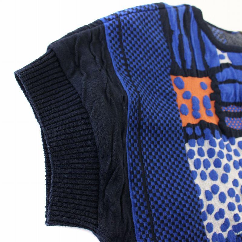 トランク TRUNK HIROKO KOSHINO ヒロココシノ 半袖 ニット RSFGE-56260 カットソー 38 青 ネイビー : ブランド古着販売のベクトル - 通販 - Yahoo ...