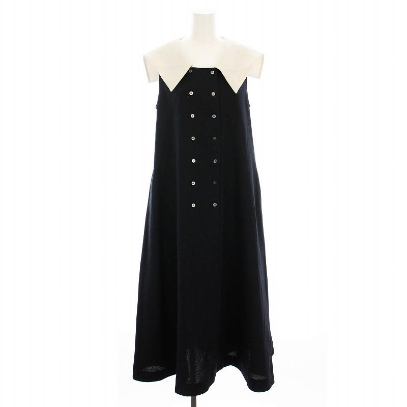 シップス SHIPS any マリン Aライン セーラーカラー ワンピース ロング ノースリーブ F 紺 724-52-0075 /YM レディース : ブランド古着販売のベクトル - 通販 ...