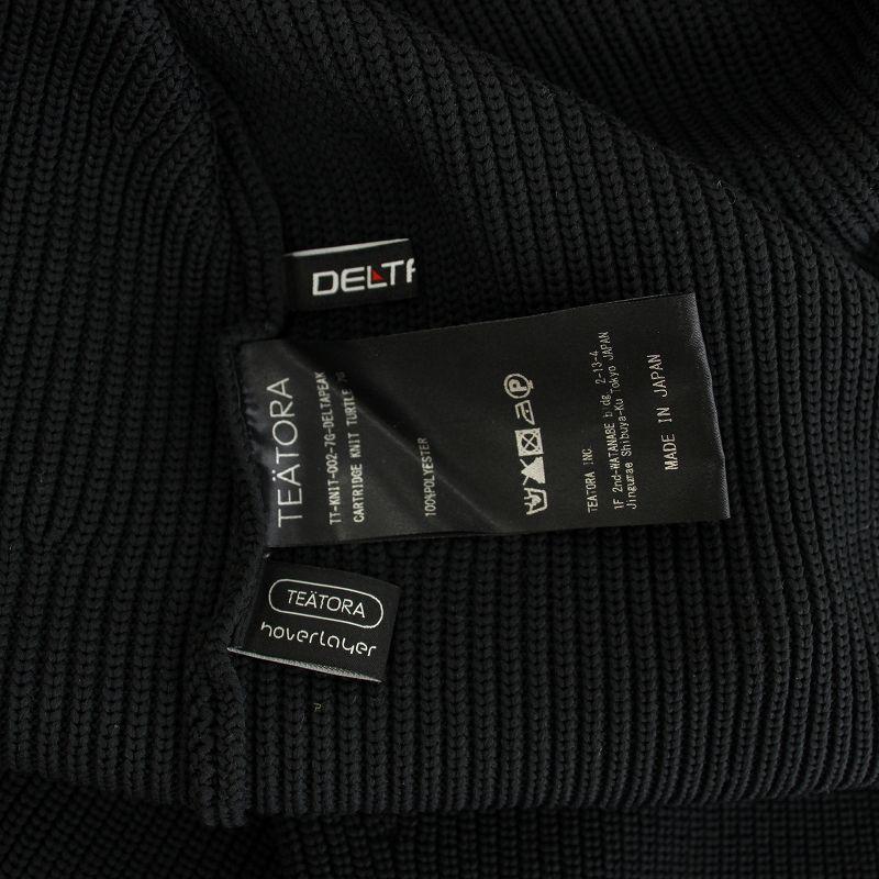 【中古】テアトラ カートリッジニットタートル7G ニット セーター 長袖 5 黒 tt-KNIT-002-7G-DELTAPEAK メンズ テアトラ TEATORA カートリッジニットタートル7G ニット セーター