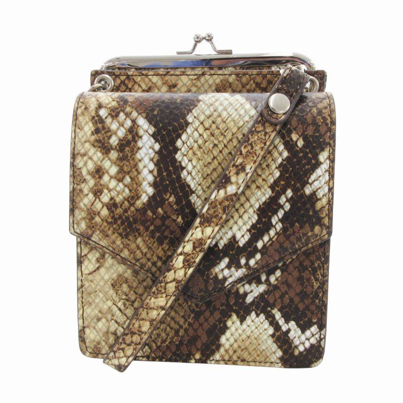 アメリヴィンテージ Ameri VINTAGE ショルダーバッグ がま口 パイソン柄 ベージュ /HO レディース : ブランド古着販売のベクトル - 通販 - Yahoo!ショッピング