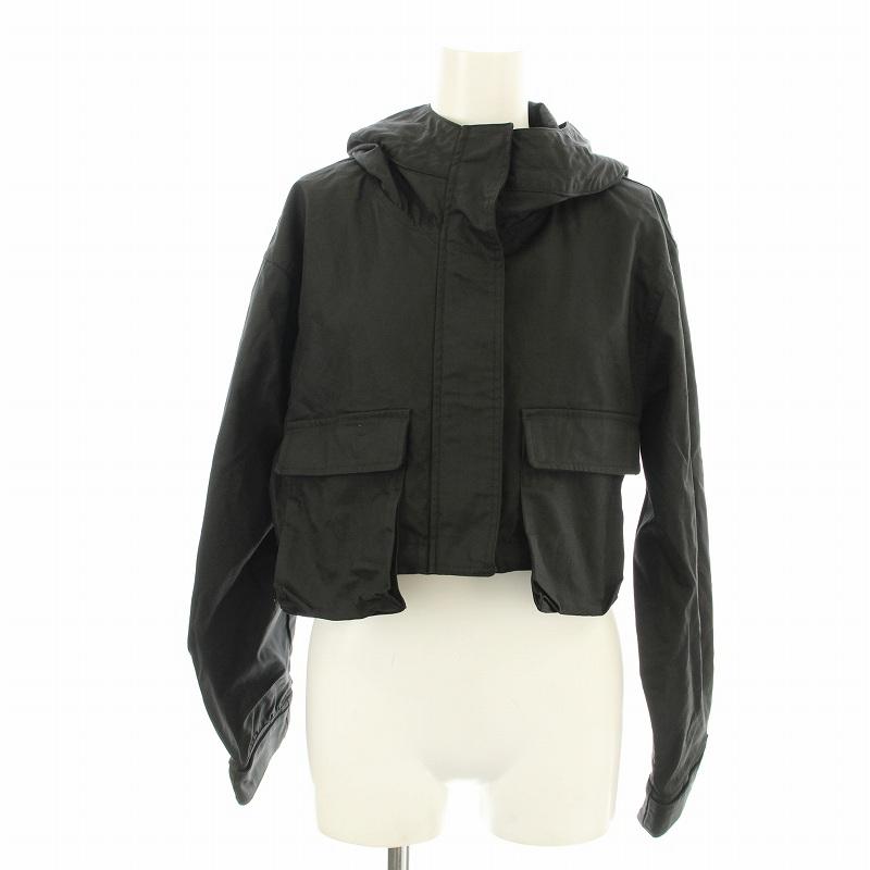 リズレー RISLEY ジップアップパーカー ジャケット ショート丈 F 黒 ブラック R2401-EFB 581 /OR : ブランド古着販売のベクトル - 通販 - Yahoo!ショッピング