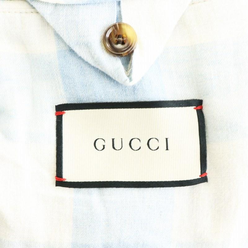 GUCCI（グッチ） デニムジャケット ジージャン Gジャン 花刺繍 裏地