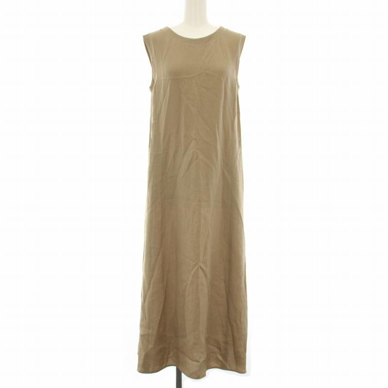 ロートレアモン LAUTREAMONT ESSEN ワンピース ロング ノースリーブ 38 ベージュ 3101-81587 /RR レディース ...