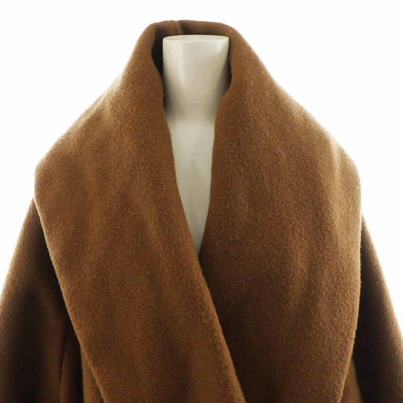 【中古】フレームワーク Framework 24AW ニュアンスコート ロング丈 ウール アウター 茶 ブラウン 24020220754040 フレームワーク Framework 24AW ニュアンスコート ロング丈 ウール