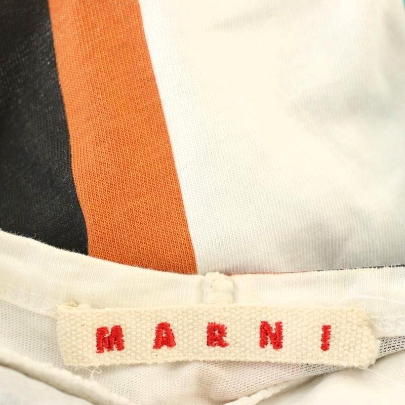 MARNI マルニ タンクトップ S15THMAB17P03SCN37 花柄 ノースリーブ カットソー 38 白 ホワイト /☆G レディース ...