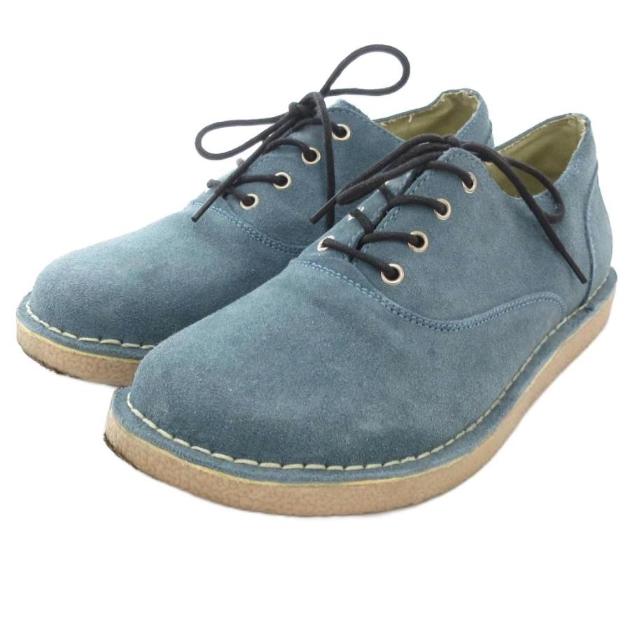 ジェネリック サープラス GENERIC SURPLUS オックスフォードシューズ スエード ラウンドトゥ 26cm 青 ブルー /JS ...