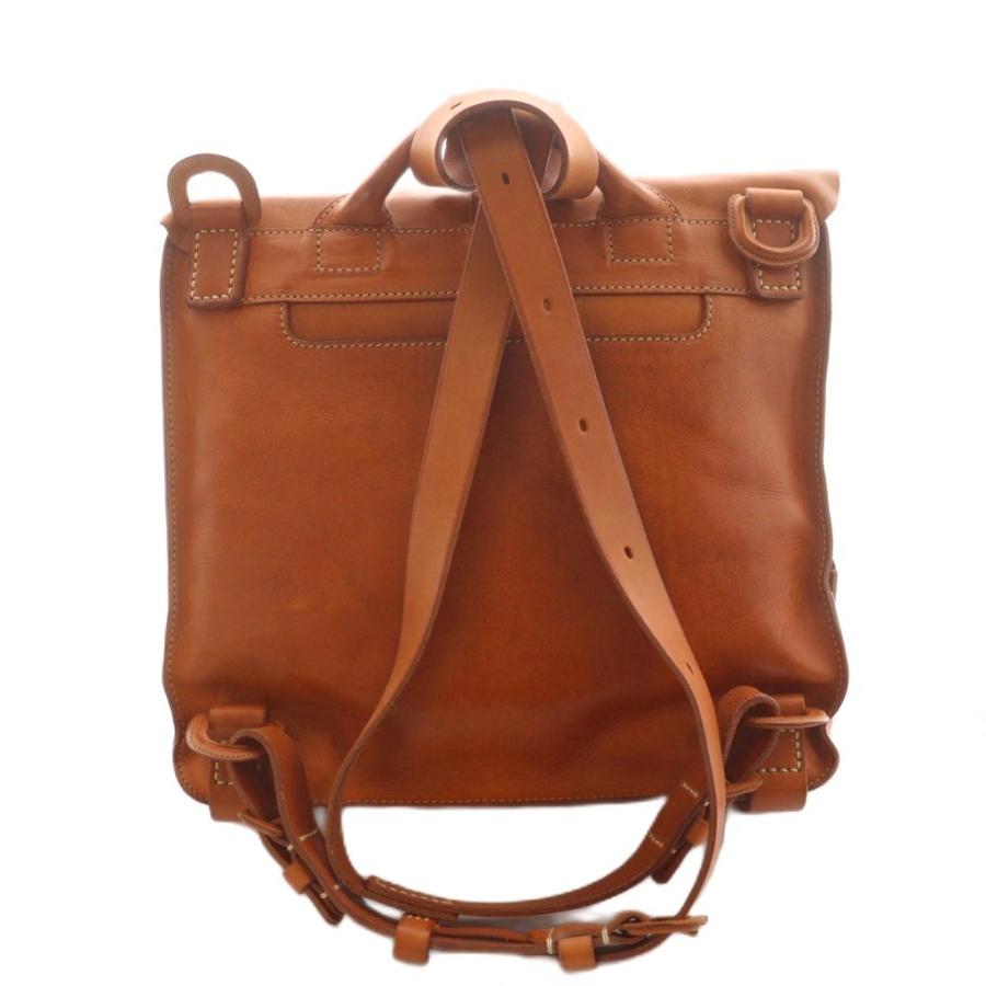 【中古】ゲンテン genten サドルベルト 3wayバッグ リュックサック デイバッグ ショルダーバッグ レザー 茶 ゲンテン genten サドルベルト 3wayバッグ リュックサック デイバッグ