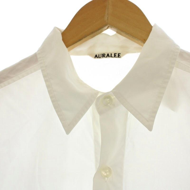 オーラリー AURALEE 23SS WASHED FINX TWILL BIG HALF SLEEVED SHIRT