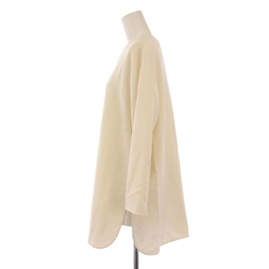 ソージュ SOEJU Aラインチュニックブラウス シャツ プルオーバー 長袖 クルーネック ストレッチ 無地 M アイボリー S-00-SB-029 : ブランド古着販売のベクトル - 通販 ...