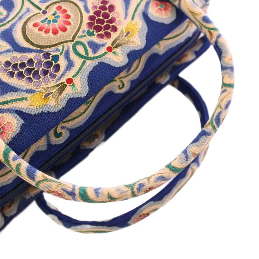 岡重謹製 友禅 利休バッグ お茶席バッグ 正絹友禅バッグ ハンドバッグ