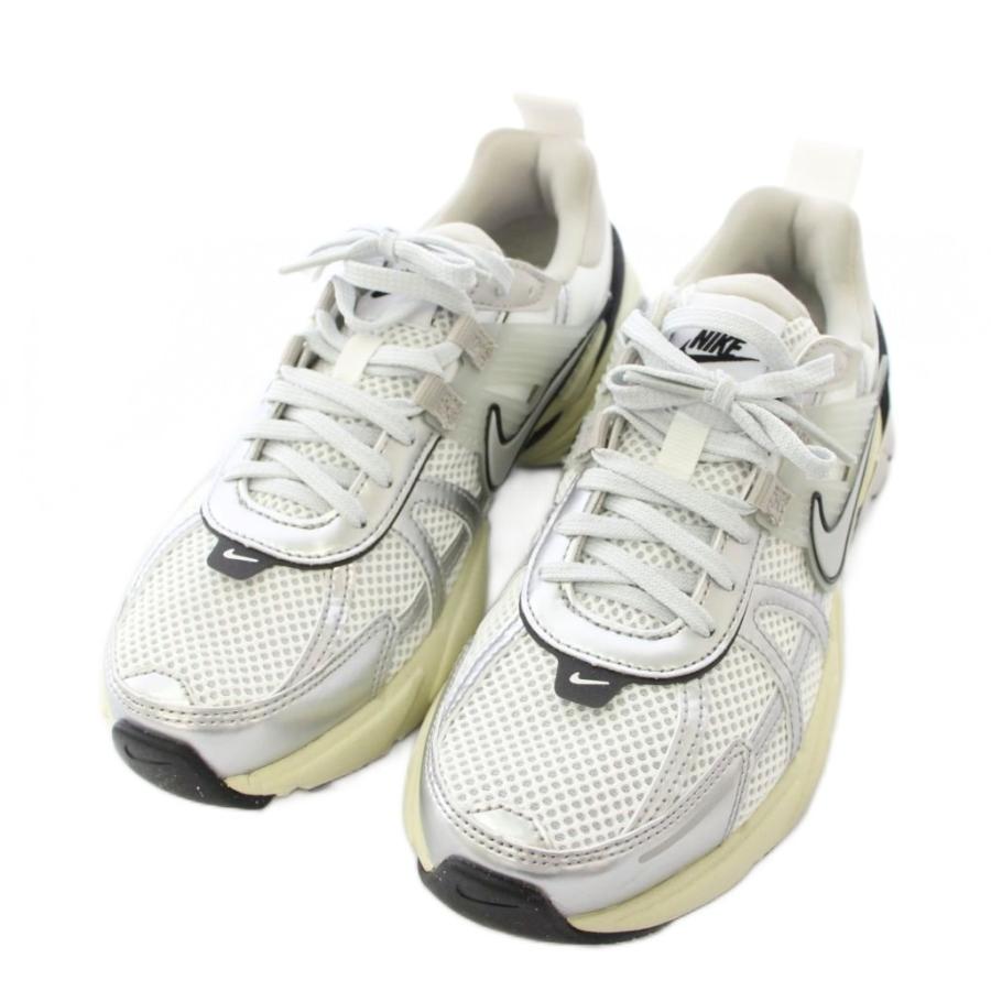 NIKE ナイキ Women's V2K Run Summit White and Metallic Silver スニーカー US6.5 ...