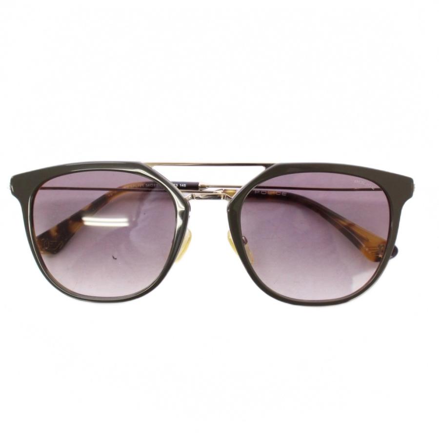 ポリス POLICE CLINT2 サングラス アイウェア 眼鏡 メガネ グラデーション ダブルブリッジ 54 21 145 黒 ブラック チャコールグレー : ブランド古着販売のベクトル ...