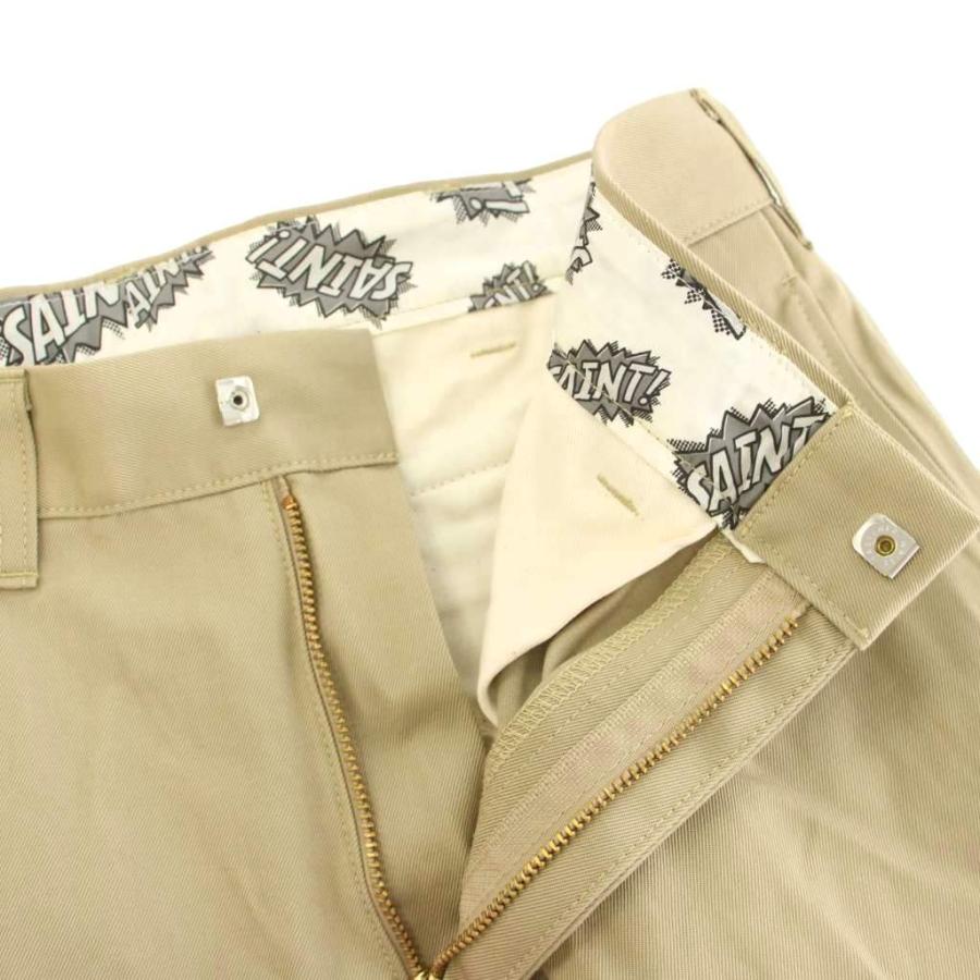 セントマイケル SAINTMICHAEL ワイドパンツ チノ ベージュ チノパン