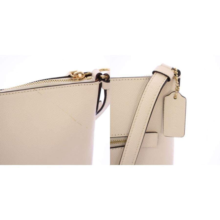 【中古】コーチ COACH ショルダーバッグ かばん レザー ロゴ 白 ホワイト C1556 /BB レディース COACH（コーチ） ショルダーバッグ かばん レザー ロゴ 白 ホワイト