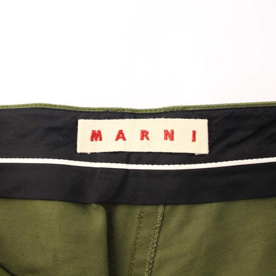 MARNI（マルニ） ミリタリーパンツ ワイド テーパード 38 カーキ /KH レディース : ブランド古着販売のベクトル - 通販 ...