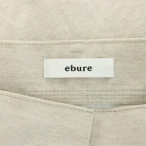 【中古】エブール ebure 22SS リネンコットンツイルフレアスカート ミモレ ロング 麻 38 白 ホワイト 3510500120 エブール ebure 22SS リネンコットンツイルフレアスカート ミモレ