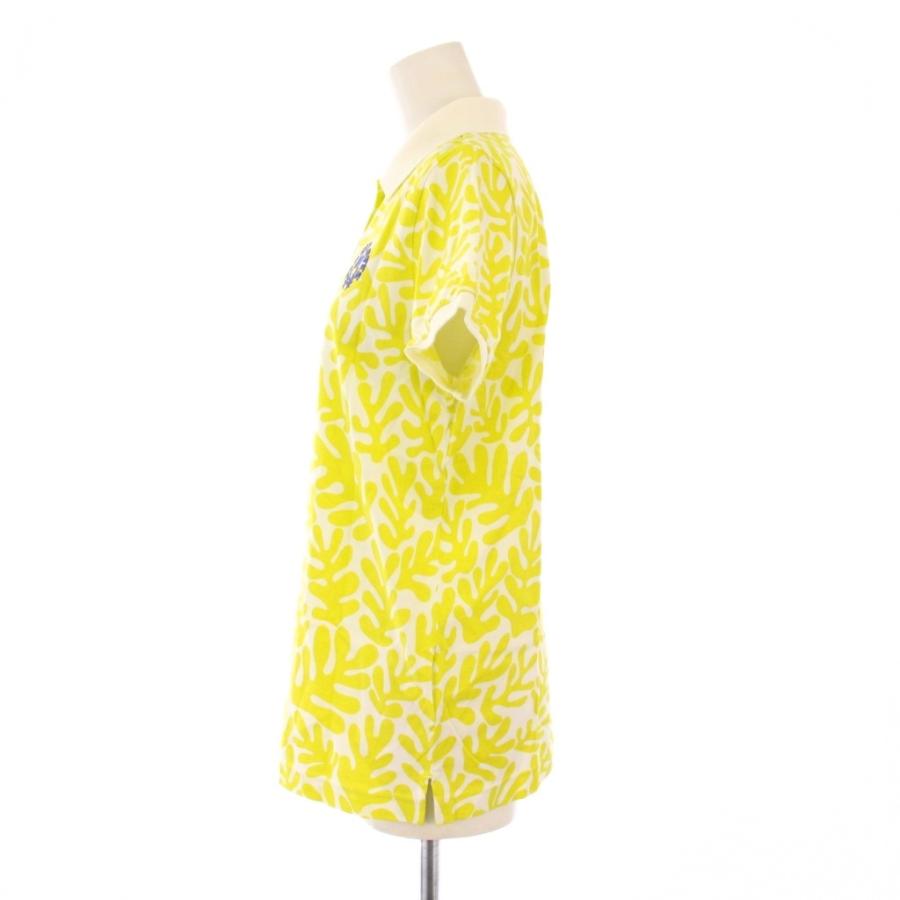 パーリーゲイツ PEARLY GATES ゴルフウェア ポロシャツ 半袖 レギュラーカラー ハーフボタン ストレッチ バイカラー ロゴ 総柄 ...