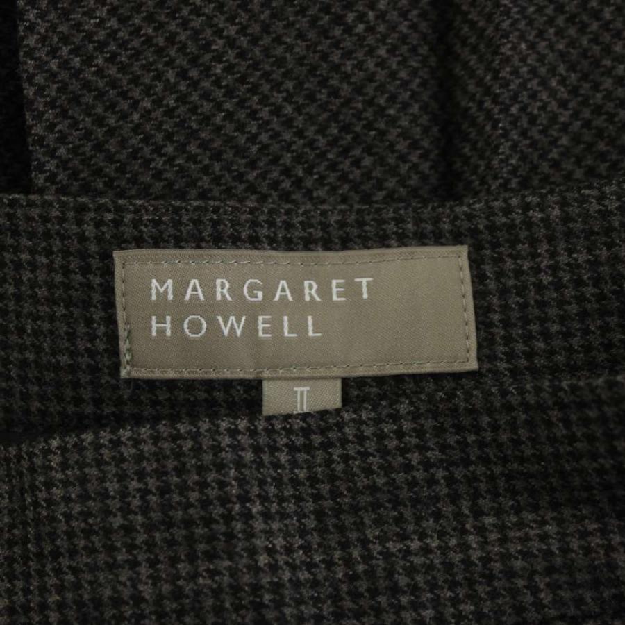 MARGARET HOWELL（マーガレットハウエル） MARGARET HOWELL 20AW フレアスカート ひざ丈 総柄 2 茶 ...