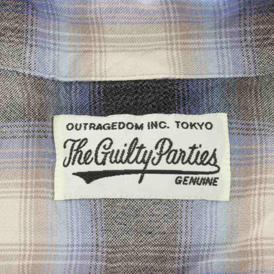 WACKO MARIA（ワコマリア） シャツ 半袖 オープンカラー チェック柄 S 青 ブルー /AN26 メンズ : ブランド古着販売の ...