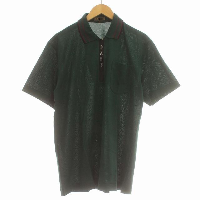 未使用品 ダックス DAKS ポロシャツ 半袖 ハーフジップ 鹿の子 ポリエステル M グリーン 緑 /☆G MA メンズ : 081-902411110253 : ブランド古着販売のベクトル ...