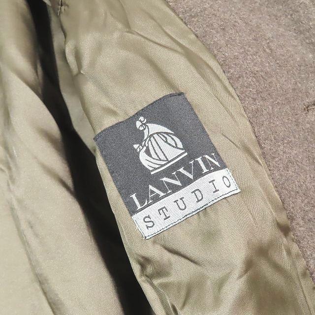 ヴィンテージ ランバン Vintage LANVIN STUDIO ウール アンゴラブレンド ステンカラーコート ジャケット ロング丈 比翼 ...