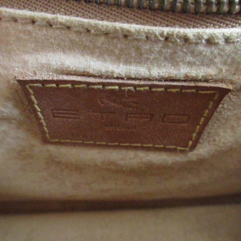 ETRO エトロ 2WAY ショルダーバッグ ハンドバッグ ペイズリー レザー PVC 茶 ブラウン 系 0802 IBO54 レディース : ブランド古着販売のベクトル - 通販 ...