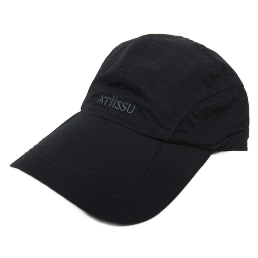 アティシュ Atiissu 25SS 美品 PINTUCK CAP ピンタック ナイロンキャップ 黒 ブラック メンズ : ブランド古着販売の ...