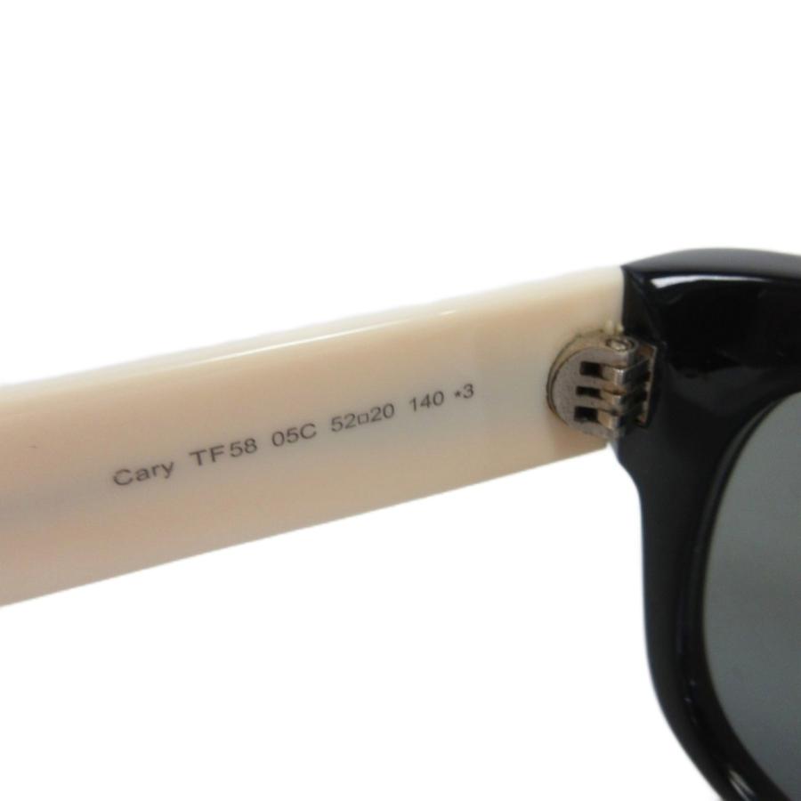 【中古】トムフォード 定番 Cary ケーリー TF58 サングラス Tロゴ バイカラー ブルーレンズ 52□20 140 IBO82 トムフォード TOM FORD Cary ケーリー TF58 サングラス アイウェア