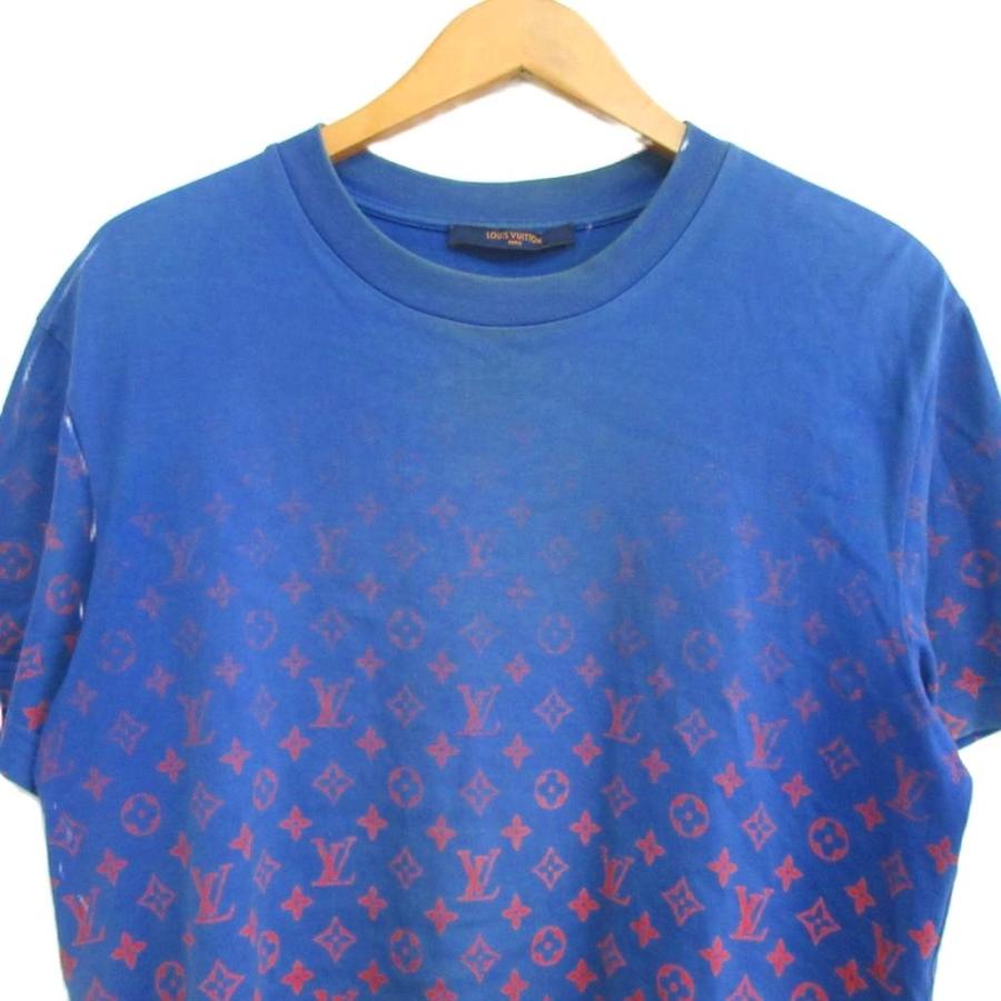 【中古】ルイヴィトン LOUIS VUITTON 21SS モノグラムグラディエント Tシャツ 半袖 S 青 ブルー RM212Q ■MNK3 ☆AA LOUIS VUITTON（ルイ・ヴィトン） LOUIS VUITTON 21SS モノグラム