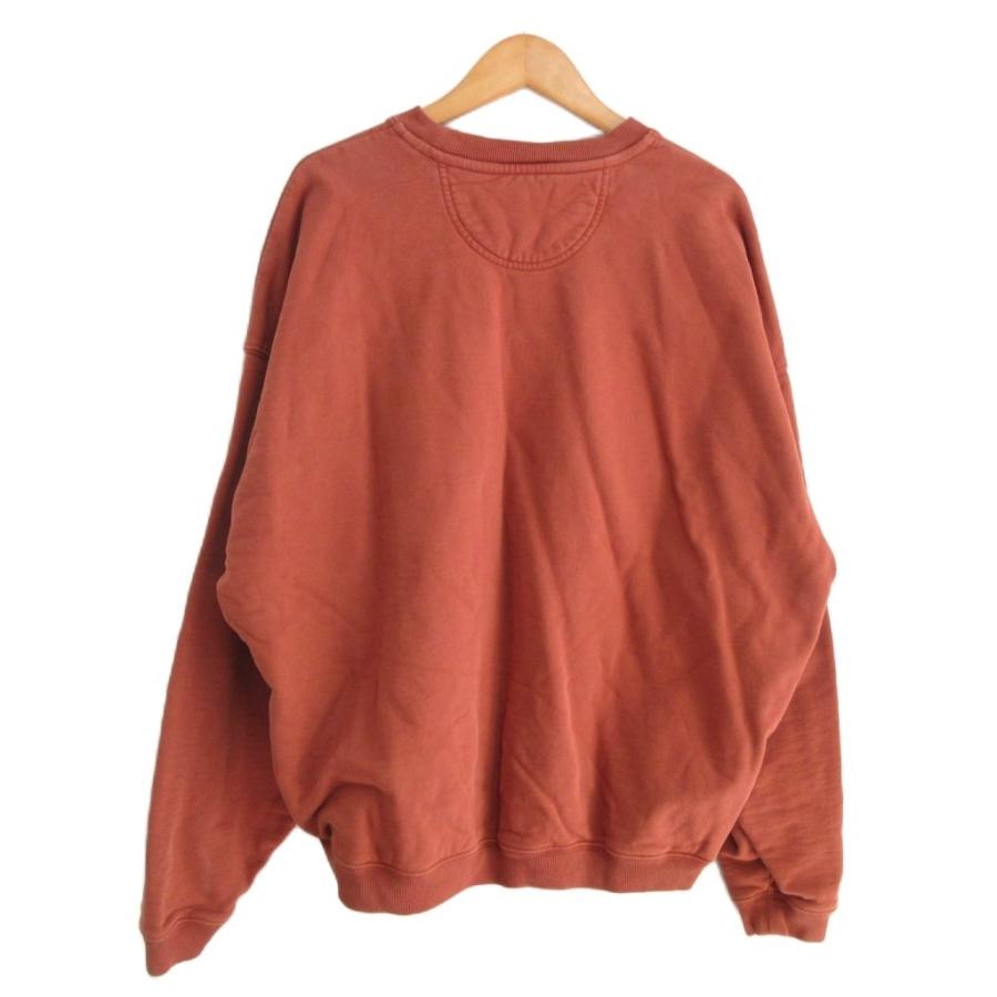 【中古】ステューシー 22AW Relaxed Smoothstock Crew 118500 ロゴ刺繍 トレーナー スウェット S 茶 ブラウン STUSSY（ステューシー） STUSSY 22AW Relaxed Smoothstock Crew 118500