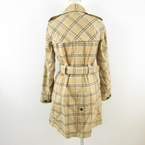 GAP 未使用品 ギャップ スプリングコート ナイロン ロング 長袖 チェック ベージュ XS *E905 レディース : ブランド古着販売のベクトル - 通販 - Yahoo!ショッピング