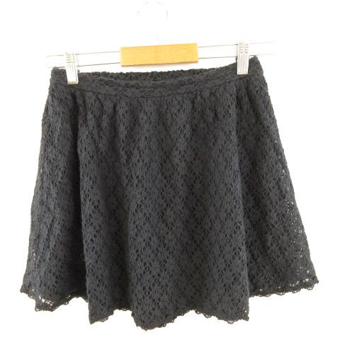 プライムパターン PRIME PATTERN ミニスカート レース インナーパンツ付き 黒 *A827 レディース : ブランド古着販売のベクトル - 通販 - Yahoo!ショッピング