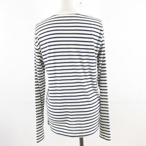 モンベル Montbell カットソー 長袖 ボーダー白 紺 XL *A989 レディース : ブランド古着販売のベクトル - 通販 - Yahoo!ショッピング