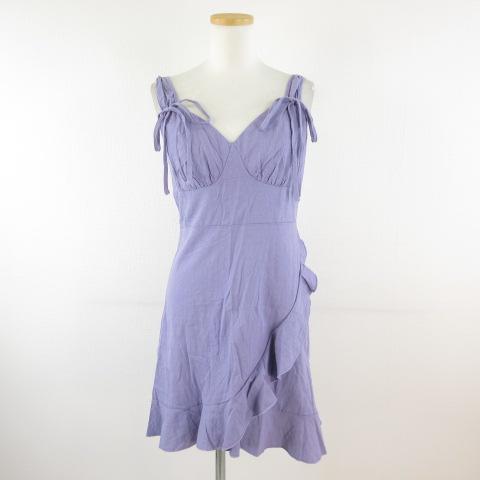未使用品 シーイン SHEIN ワンピース ミニ ノースリーブ 紫 M *T801 レディース : ブランド古着販売のベクトル - 通販 - Yahoo!ショッピング