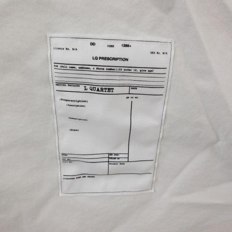 エルカルテット LQUARTET ロングシャツ 長袖 オフホワイト 白 *T807