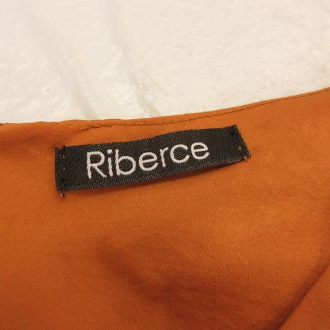 リベーチェ Riberce ワンピース ミモレ丈 ノースリーブ Vネック 茶 9M *T268 レディース : ブランド古着販売のベクトル - 通販 - Yahoo!ショッピング