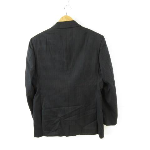 ダーバン DURBAN basic gear スーツ セットアップ テーラードジャケット ストライプ 黒 98AB6 *A220 メンズ : ブランド古着販売のベクトル - 通販 ...