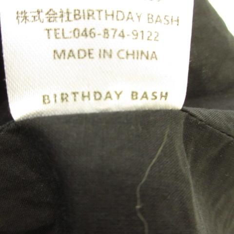 BIRTHDAY BASH リネンワンピース ノースリーブ ロング ドット 黒 *T28 レディース : ブランド古着販売のベクトル - 通販 - Yahoo!ショッピング