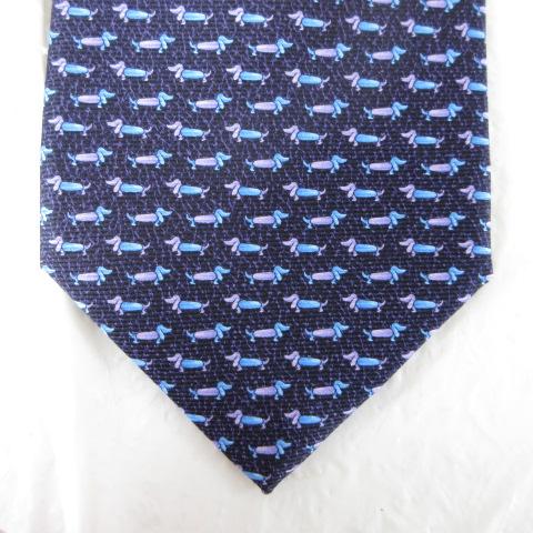 【中古】未使用品 ブルガリ BVLGARI ネクタイ 総柄 シルク 紫 *T586 ☆AA★ メンズ BVLGARI（ブルガリ） 未使用品 ネクタイ 総柄 シルク 紫 *T586 ☆AA