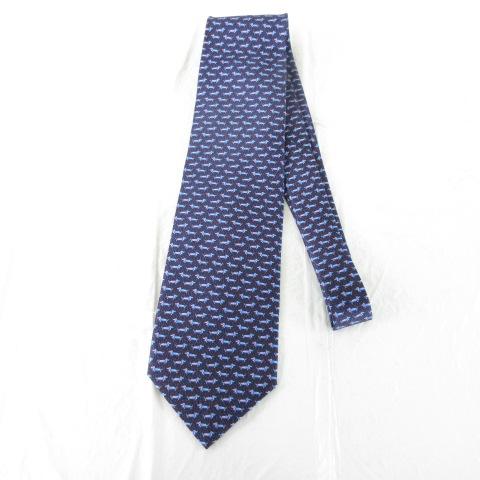 BVLGARI（ブルガリ） 未使用品 ネクタイ 総柄 シルク 紫 *T586 ☆AA