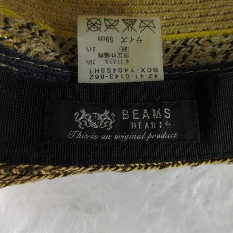 ビームスハート BEAMS HEART フェドーラハット 帽子 ベージュ 59 *T524 レディース : ブランド古着販売のベクトル - 通販 - Yahoo!ショッピング