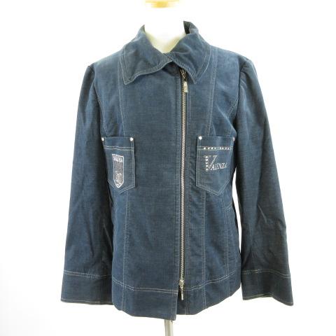 バレンザ VALENZA ジャケット 長袖 ジップアップ 刺繍 紺 42 *T824 レディース : ブランド古着販売のベクトル - 通販 - Yahoo!ショッピング