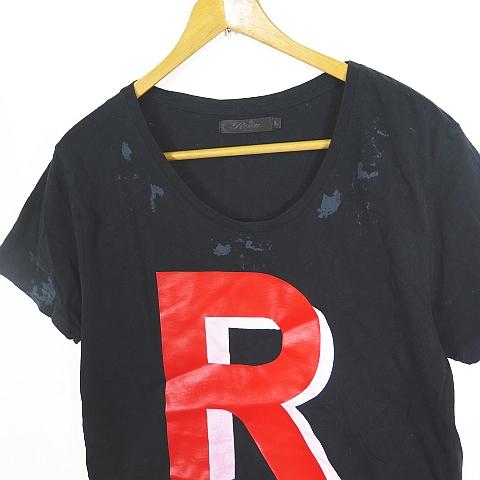 ロエン Roen uomo 半袖 Tシャツ カットソー コットン L プリント ブラック 2sa6044 メンズ : 119 ...