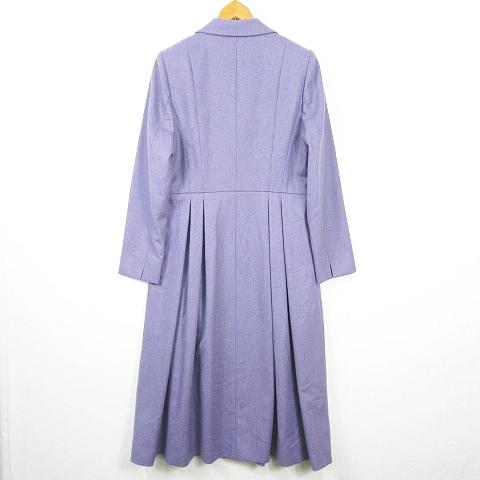 Creation de Makiko スプリングコート ロング丈 ウール ライトパープル kz15454 レディース : ブランド古着販売の ...