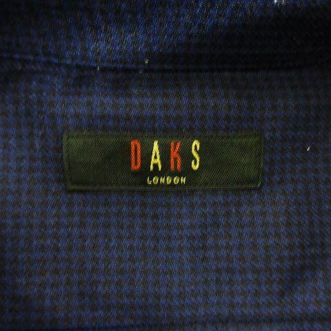 未使用品 ダックス DAKS シャツ 長袖 ボタンダウン チェック ウール M ネイビー×ブラック ※EKM メンズ : ブランド古着販売のベクトル - 通販 - Yahoo!ショッピング