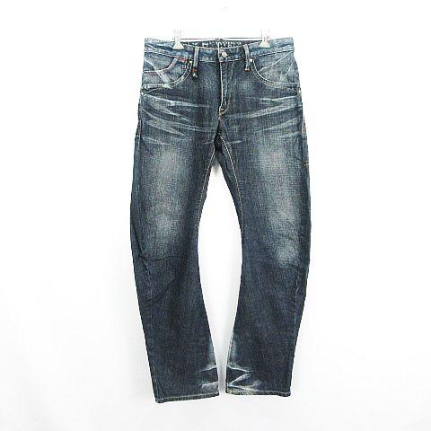 EDWIN エドウィン E-FUNCTION EG5005 デニム ジーンズ ボトムス 立体裁断 ユーズド加工 ストレッチ L インディゴ ※EKM メンズ : ブランド古着販売のベクトル ...