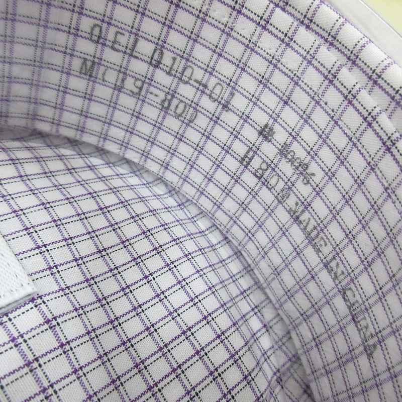 未使用品 チャップス CHAPS ワイシャツ 長袖 チェック柄 ホワイト パープル ブラック M 39-80 ビジネス ラルフローレン メンズ : ブランド古着販売のベクトル - 通販 ...